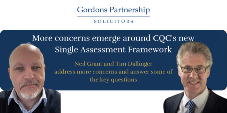 An analysis of CQC's new Single Assessment Framework - Gordons Partnership